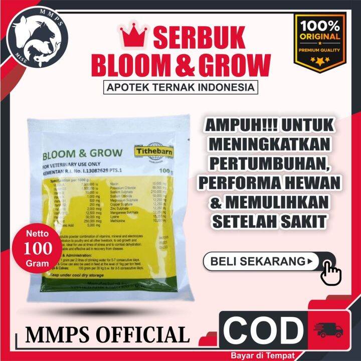VITAMIN BLOOM and GROW 100 gr (multivitamin bloom grow) - Bloom and ...
