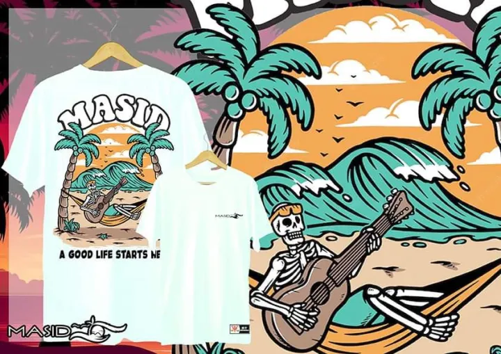 MASID T-SHIRT 💯COTTON QUALITY Design6 A3 size & DIRECT TO FILM PRINT ...