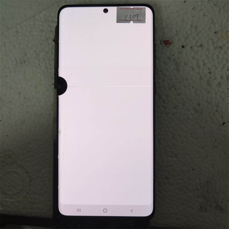 กระจกแตกทำงานได้ดีใช้สำหรับ Samsung Galaxy S20PLUS G985 LCD G985F S20 ...