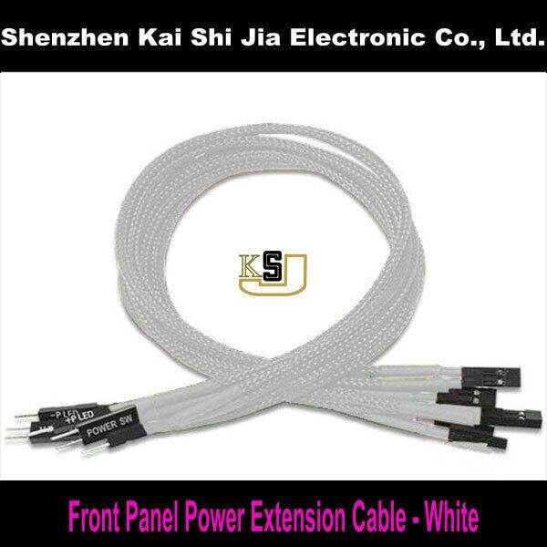 12" White Single Sleeved Hdd Led Power Sw Reset Sw Power Led Front ...