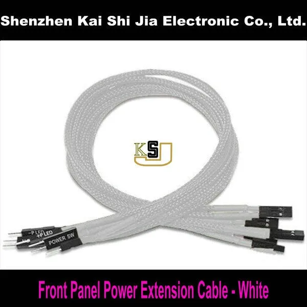 12" White Single Sleeved Hdd Led Power Sw Reset Sw Power Led Front ...