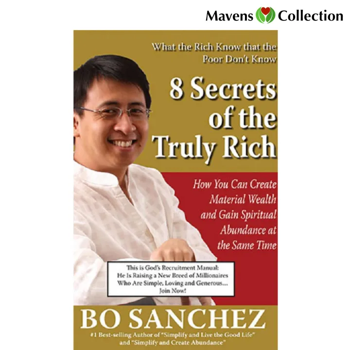 Bo Sanchez book 8 Secrets of the Truly Rich old cover by Feast Books ...