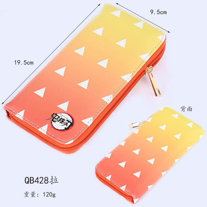 Anime Demon Slayer Kimetsu No Yaiba Long Zipper Wallet Hashibira ...