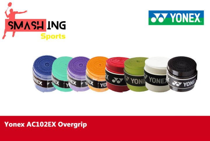 Yonex AC102-EX AC102 AC 102 Overgrip (Thin Grip) for Badminton Squash Tennis Racket (100% ...