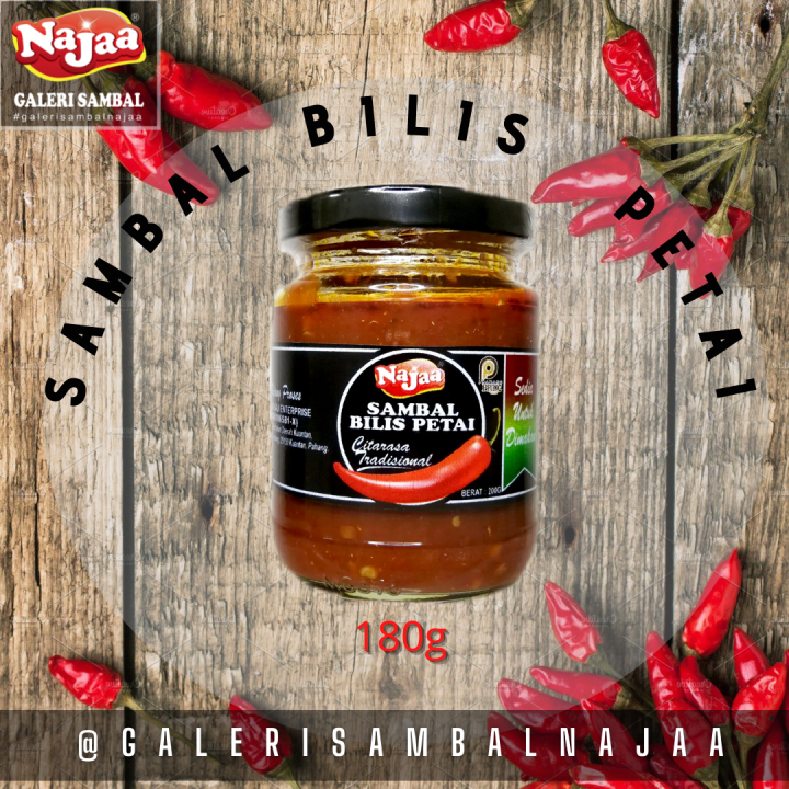 Malaysia's Pahang Hot & Savoury Sauce made from Anchovies & Stinking Bean by Najaa | Lazada