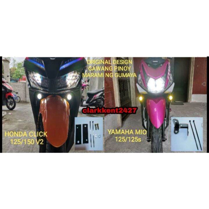 Mini driving Light BRACKET for HONDA CLICK 125/150 V2 and Yamaha Mio ...