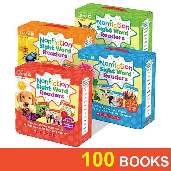 [Ready Stock] Nonfiction Sight Word Readers (Levels A to D) (100 Books ...