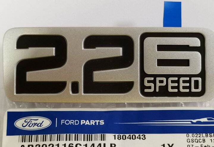 Ford Side Emblem 2.2 6 SPEED for Ford Ranger PN# AB392116C144LB | Lazada PH