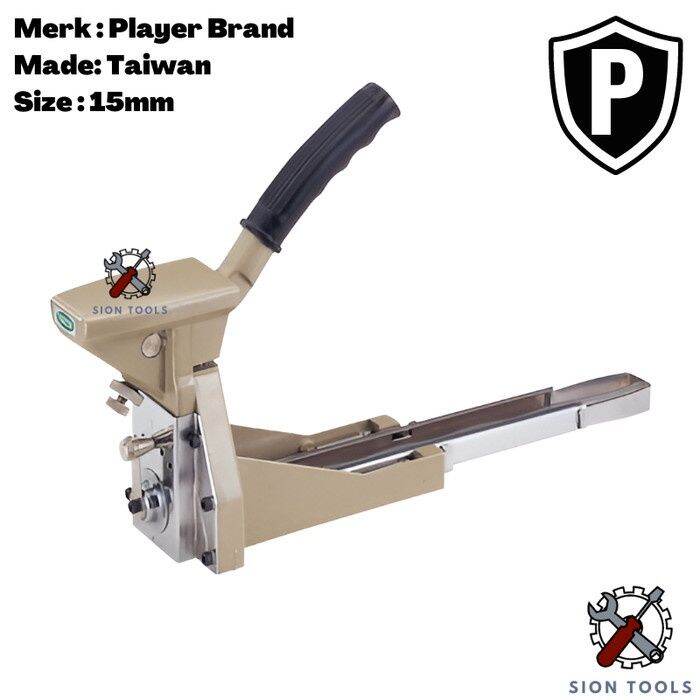 PLAYER HAND STAPLER 15MM MADE IN TAIWAN ALAT STAPLES PACKING KARDUS ...