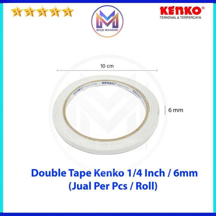 Double Tape Kenko 6mm 1/4 Inch / Dobel Tip 1/4" Lem 2 Sisi | Lazada ...