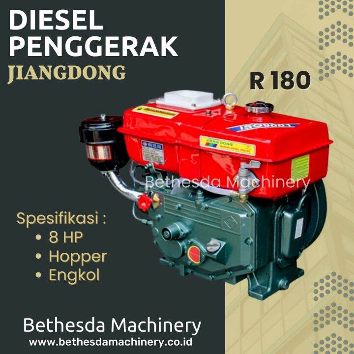 mesin diesel penggerak 8 HP Jiangdong R 180 Hopper | Lazada Indonesia