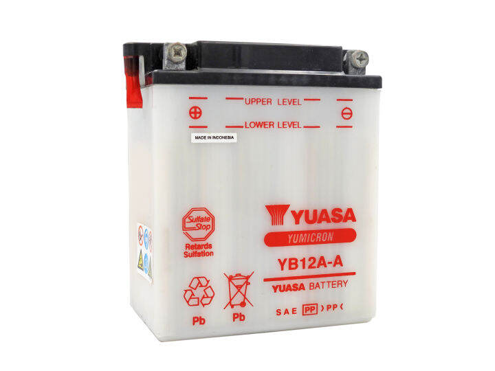 Yuasa YB12A-A High Performance Conventional without Acid Low ...