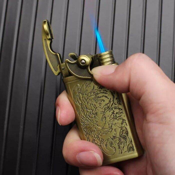 Korek Api Las Gas Gold Rocker lighter HP 140-8 Korek Api Unik | Lazada ...