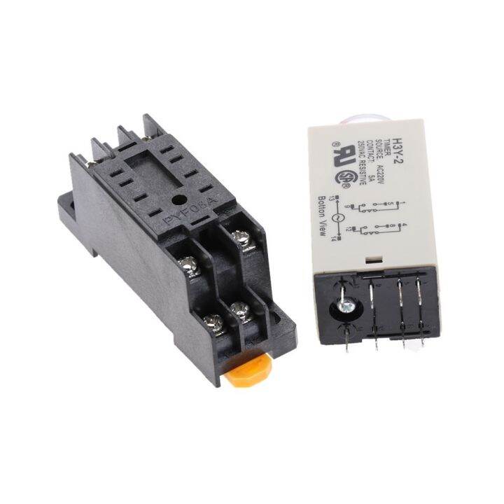 H3Y-2 Power On Time Relay Delay Timer with socket ไทเมอร์รีเลย์หน่วงเลา ...