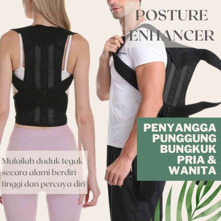 Posture Enhancer Corrector Terapi Penyangga Penegak Punggung Bungkuk ...