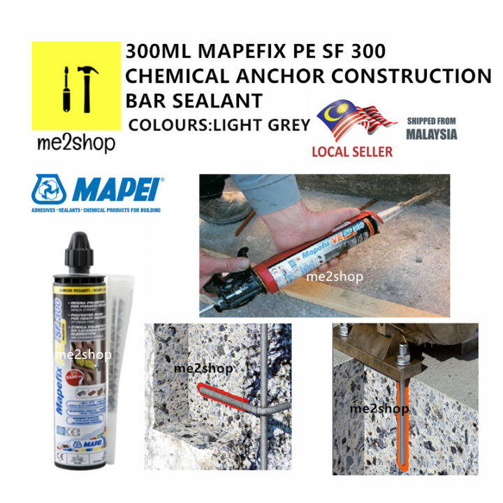 300ML MAPEFIX PE SF 300 CHEMICAL ANCHOR CONSTRUCTION BAR SEALANT ...