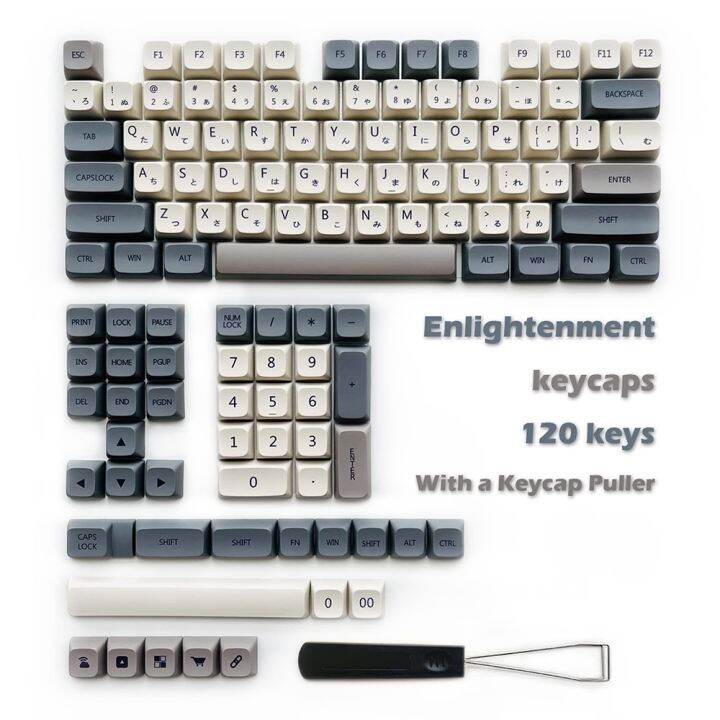 Retro Keycaps 120 Keys XDA Profiles PBT Dye-Sublimation Japanese ...