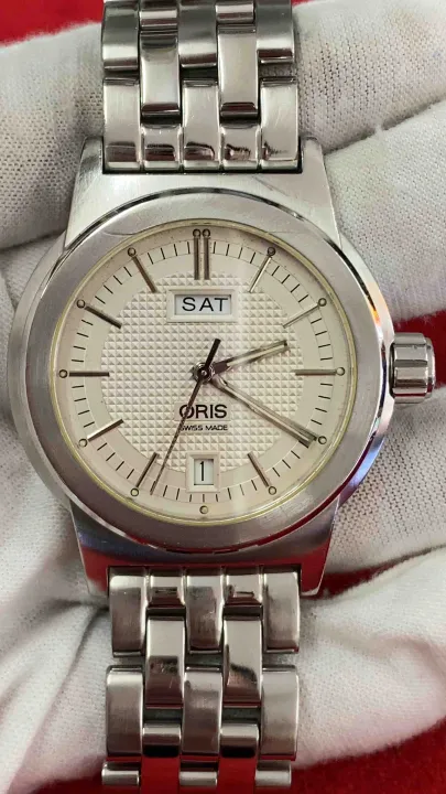 ORIS Automatic 💎25 Jewels ⭐️ตัวเรือนสแตนเลส นาฬิกาผู้ชาย | Lazada.co.th