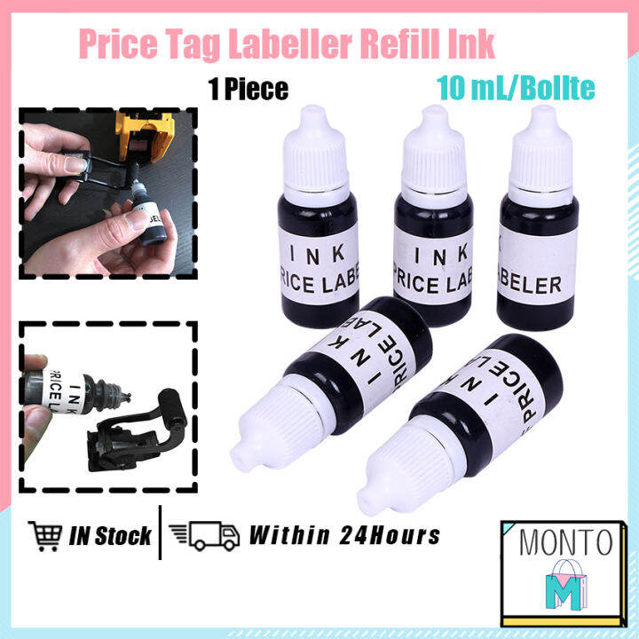10mL/Bottle Price Tag Labeller Refill Ink Oil Base For Numbering ...