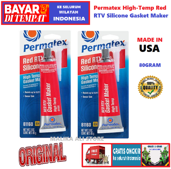 Permatex High-temp Red RTV silicone gasket marker - 85gr | Lazada Indonesia