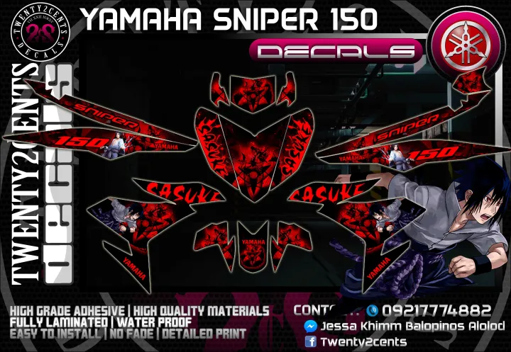 Sniper 150 decals / sticker Version 1 Sasuke | Lazada PH