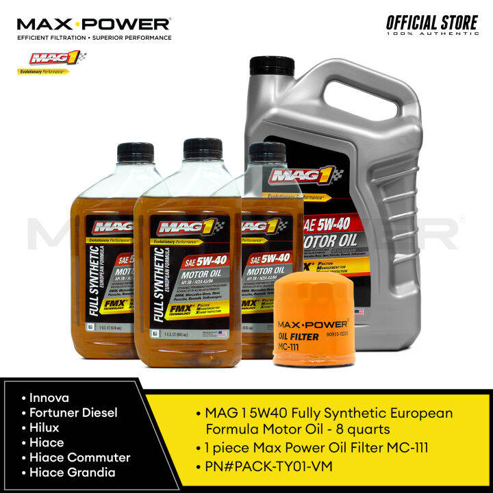 MAG 1 5W40 Fully Synthetic European Formula Car Engine Oil MAG1 PN ...