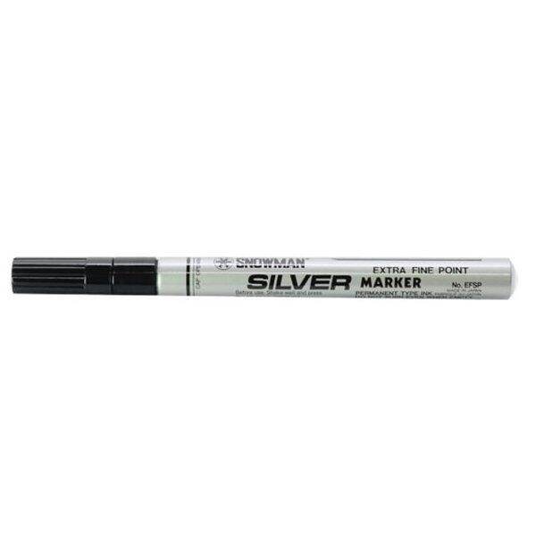 Spidol Permanen Marker Extra Fine Tip Silver EFSP-12 Snowman Harga Per ...
