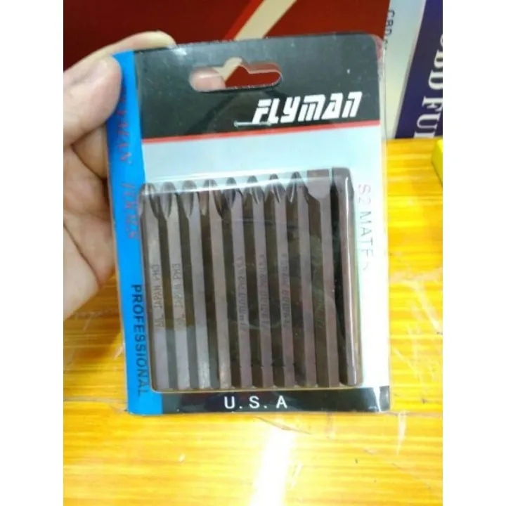 Nobone FLYMAN IMPACT SCREW BITS SET 10pcs Heavy duty | Lazada PH