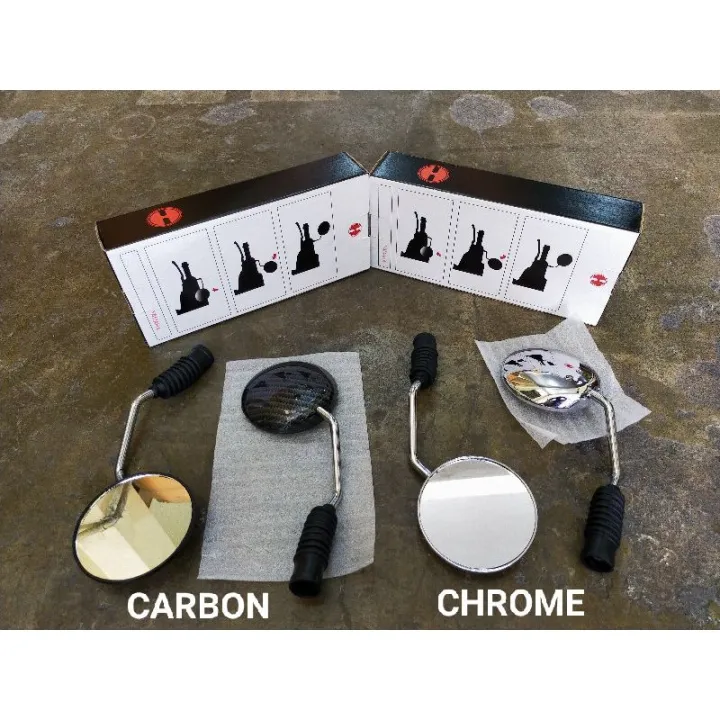YAMAHA FOLDABLE SIDE MIRROR (WALANG GRADO) CHROME AT CARBON COLOR ...