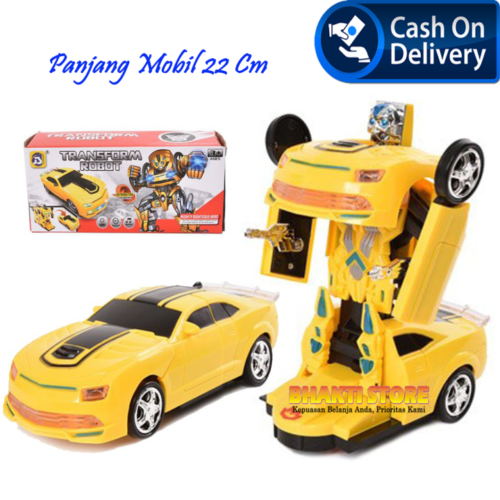 Mainan Mobil Robot Anak Laki-laki Mobil Transformer Bumble Bee Bisa ...