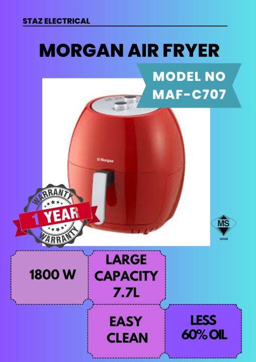 Morgan Air Fryer (MAF-C707) | Lazada