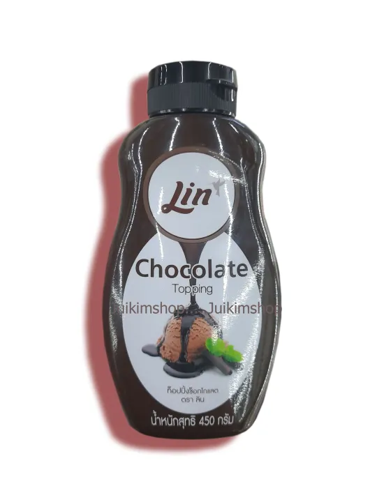 ลิน ท็อปปิ้งช็อคโกแลต Lin Topping Chocolate 450 กรัม สำหรับราดตกแต่งและ ...