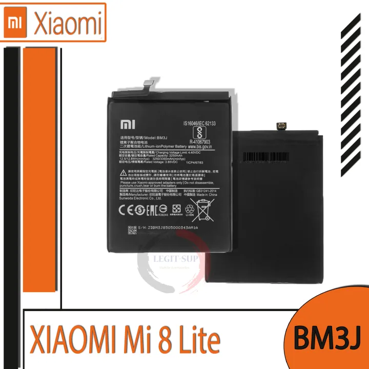 XIAOMI Mi 8 Lite Battery, Model:BM3J (3350mAh) Original Equipment ...