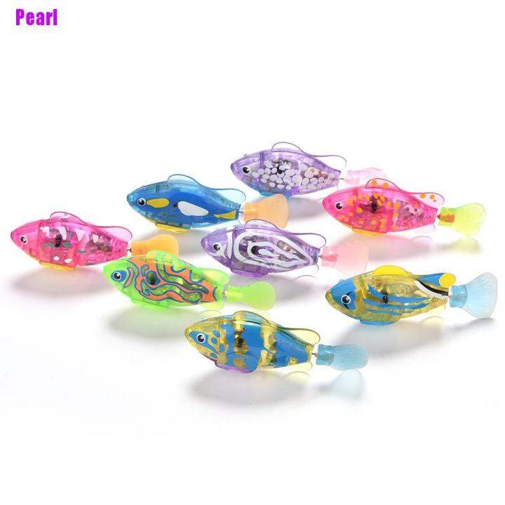 [Pearl] 1X Electronic Robot Toy Fish Aquatic Powered Fish Kids Children ...