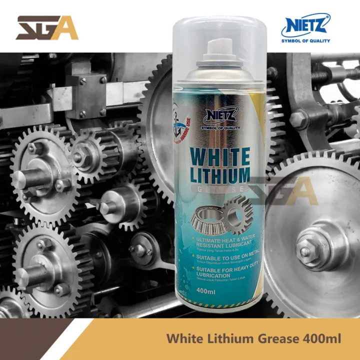 Nietz White Lithium Grease Metal Use Heavy Duty Lubrication 400ml | Lazada