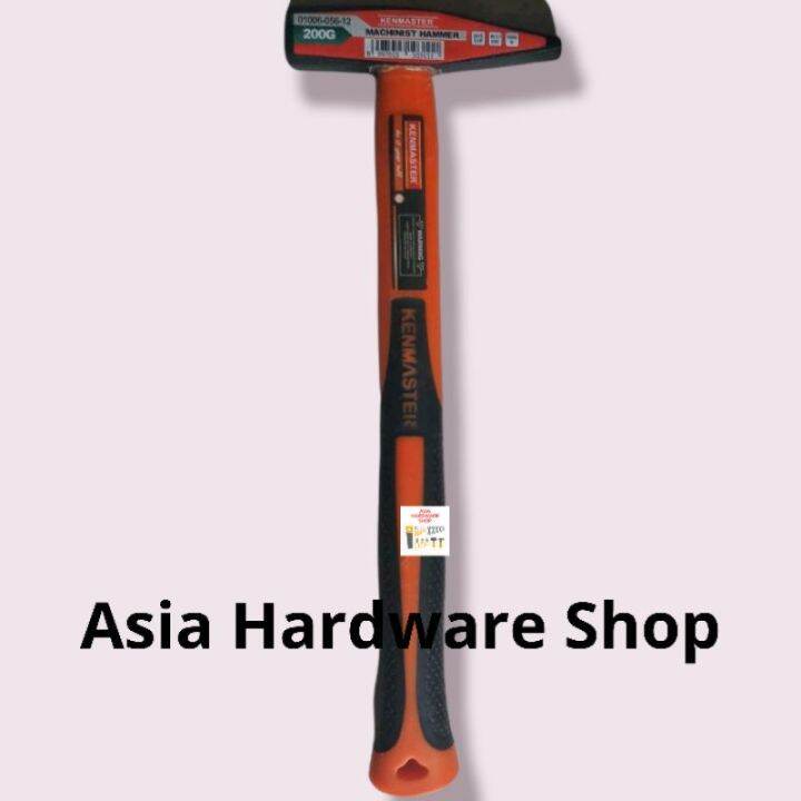 KENMASTER Palu Kaca Lancip 200 Gram Gagang Fiber Warna Orange | Lazada ...