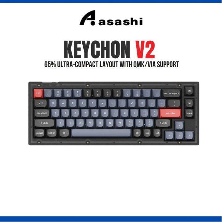 Keychron V2 Steel Plate Double-shot OSA PBT Wired Mechanical Keyboard K ...