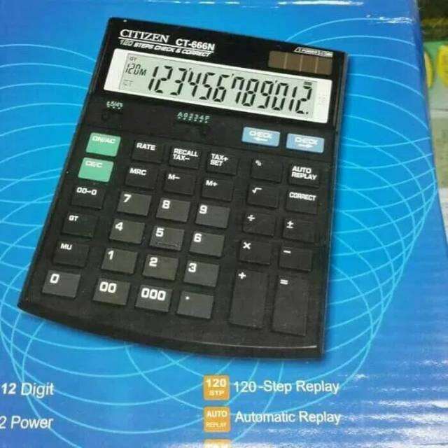 Citizen Ct 666 12 Digit Large Calculator | Lazada PH