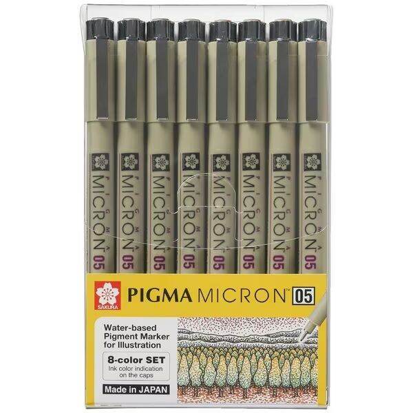 Sakura® Pigma Micron 05 Colored Set of 8 | Lazada PH
