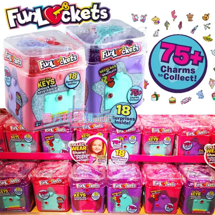 Funlockets Secret Jewelry Box Series 1 Key Unlock 18 Surprises KD KIDS ...