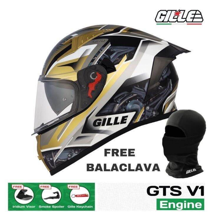 KM Gille 135 GTS SERIES V1 Engine Full Face Dual Visor Motorcycle ...