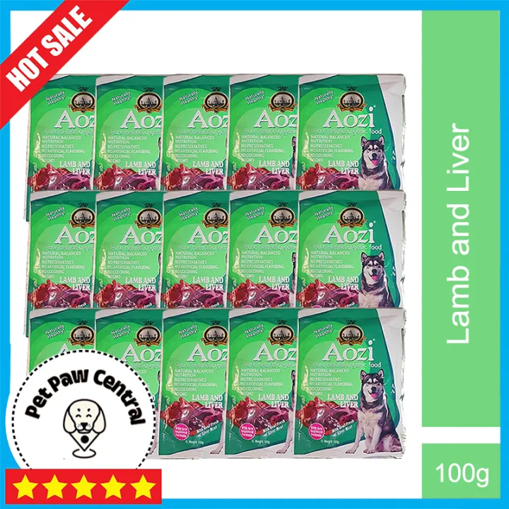 Aozi Organic Wet Dog Food Lamb and Liver - 100g Pouch 15 PCS | Lazada PH