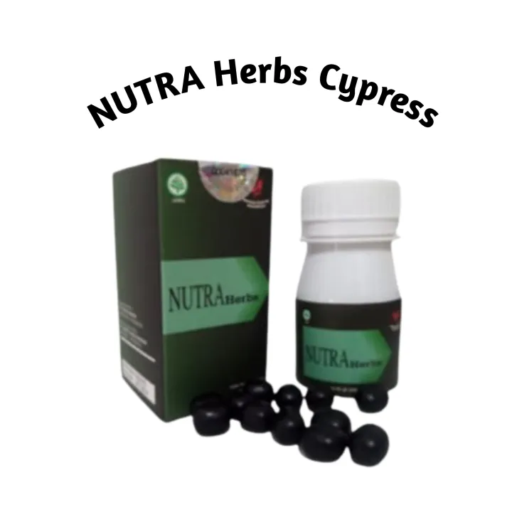 Nutra Herbs Cypress Pil Hitam Untuk Saraf Sendi Stroke Tulang | Lazada ...