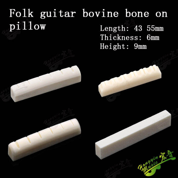 4 6 7 12 String Acoustic Guitar Real Slotted Bone Nut 42mm/43mm/44mm ...