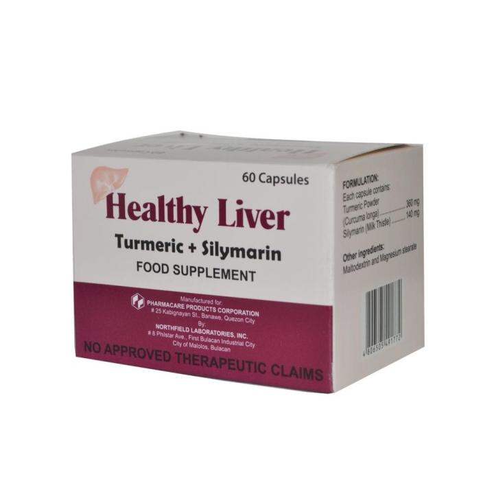Healthy Liver Turmeric + Silymarine Food Supplement | Lazada PH