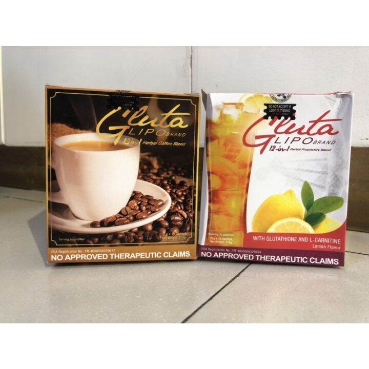 GlutaLipo Classic Juice and Coffee 21G X 10Sachets 210G | Lazada PH