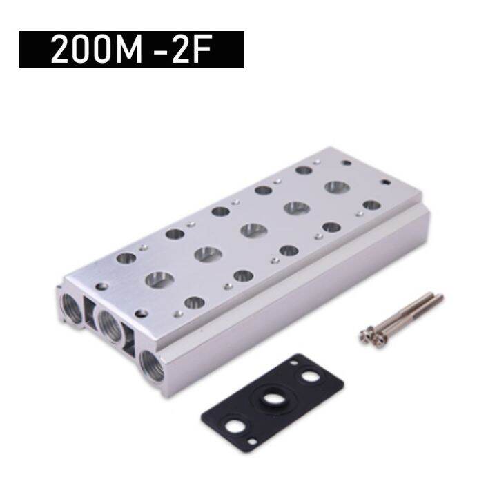 4V210 08 Pneumatic Solenoid Valves Air Exhaust Manifold 200M 2F Two ...
