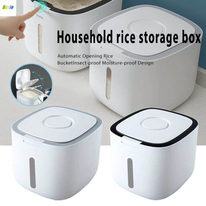 (BS)Ecoco 5KG/10KG Kitchen Rice Bucket Insect-Proof & Moisture-Proof ...