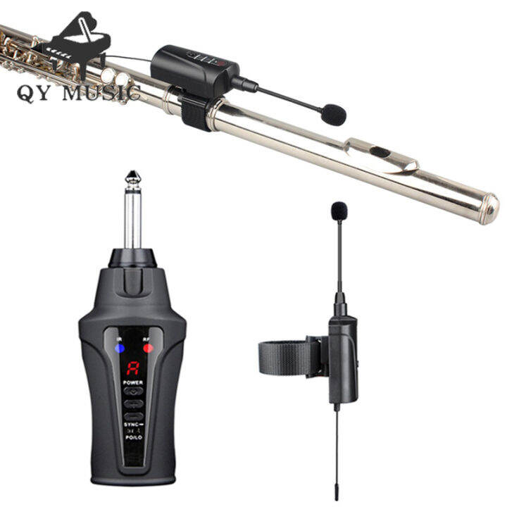 Acemic Flute Wireless Microphone UHF Wireless Receiver Transmitter ...