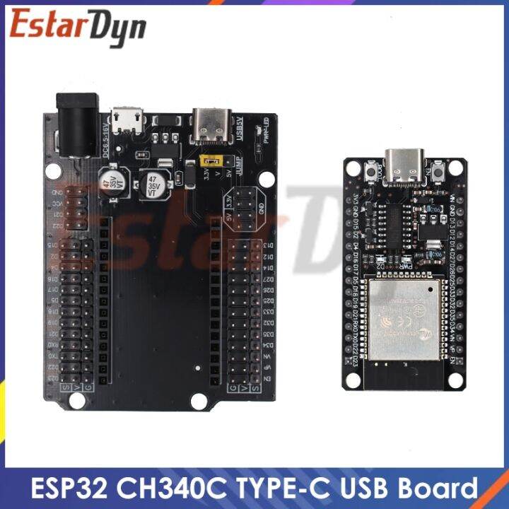 บอร์ดพัฒนา Esp32ชนิด C Usb Ch340c Wifi บลูทูธพลังงานต่ำมาก Dual Core Esp32 Devkitc 32 Esp